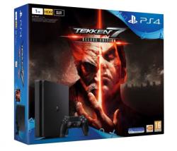 Sony PlayStation 4 Slim Jet Black 1TB (PS4 Slim 1TB) + Tekken 7 Deluxe ...