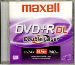 Maxell Dual Layer DVD+R 8.5GB 8x írható CD, DVD vásárlás, olcsó Maxell Dual Layer DVD+R 8.5GB 8x ...