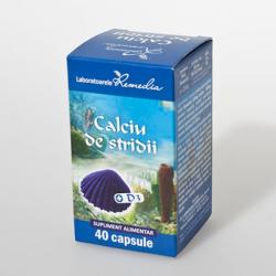 Remedia Calciu de stridii + D3 40 comprimate (Suplimente nutritive ...
